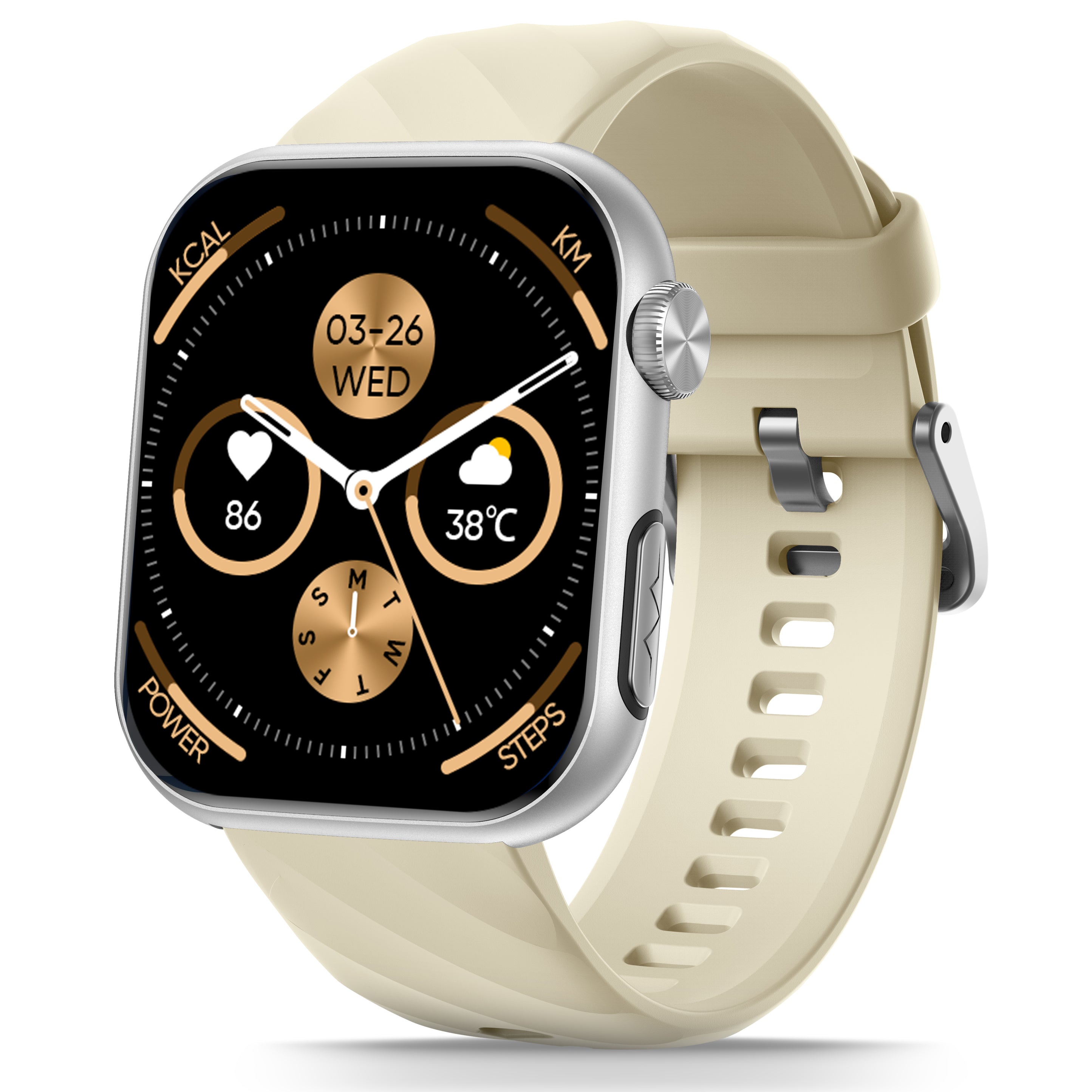 FITVII HM57 Health & Fitness Tracker (Answer/Make Calls), Smart Watch ...