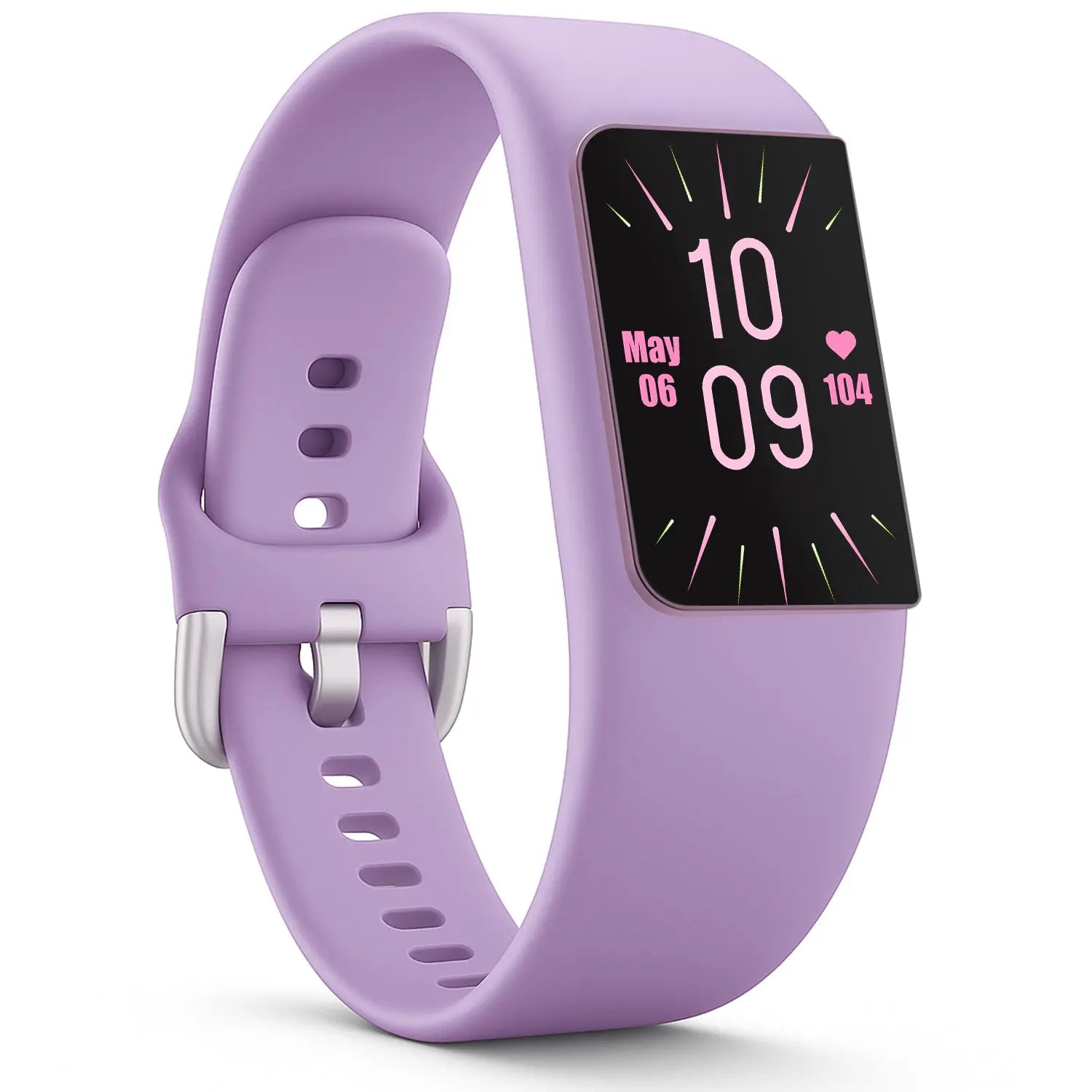 FITVII Slim Fitness Trackers, Fitness Watch with 24/7 Heart Rate, Bloo ...