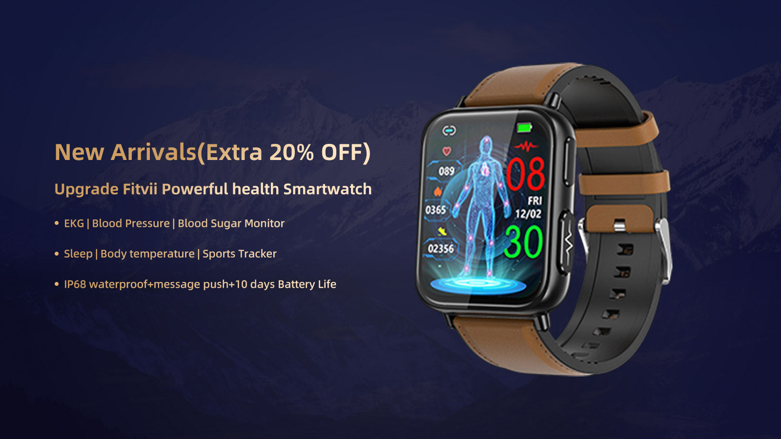 2024 Best ECG Smartwatch With Blood Pressure Monitor+Blood Glucose Mon ...