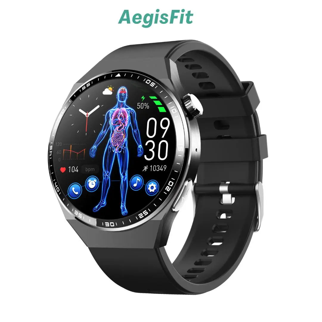 FitVII® Fall Detection Smartwatch With BP+BG+Spo2+HR+ECG+Sleep All-in ...